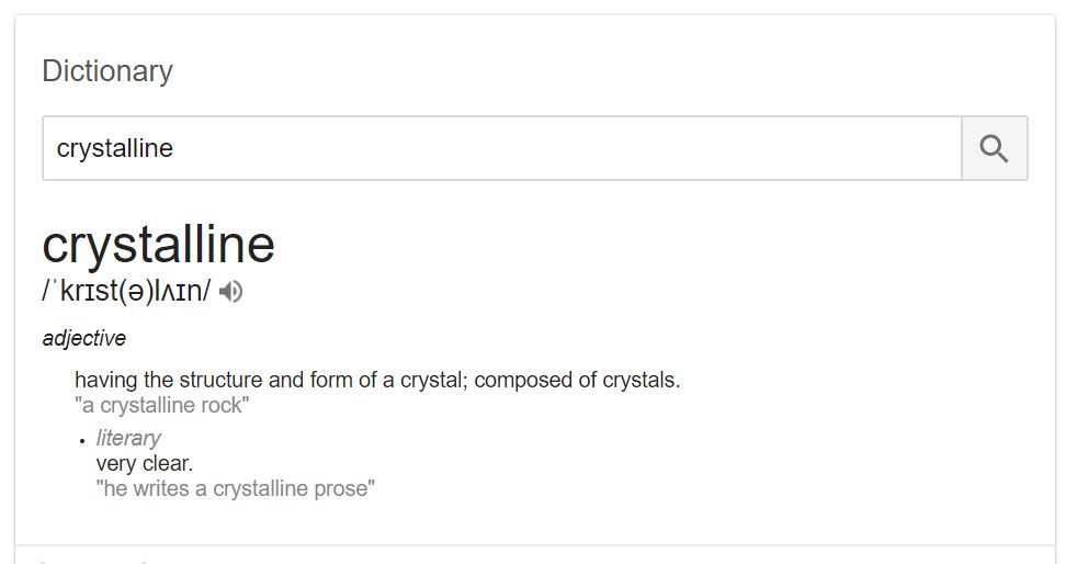 Crystalline wonders | Norah Colvin