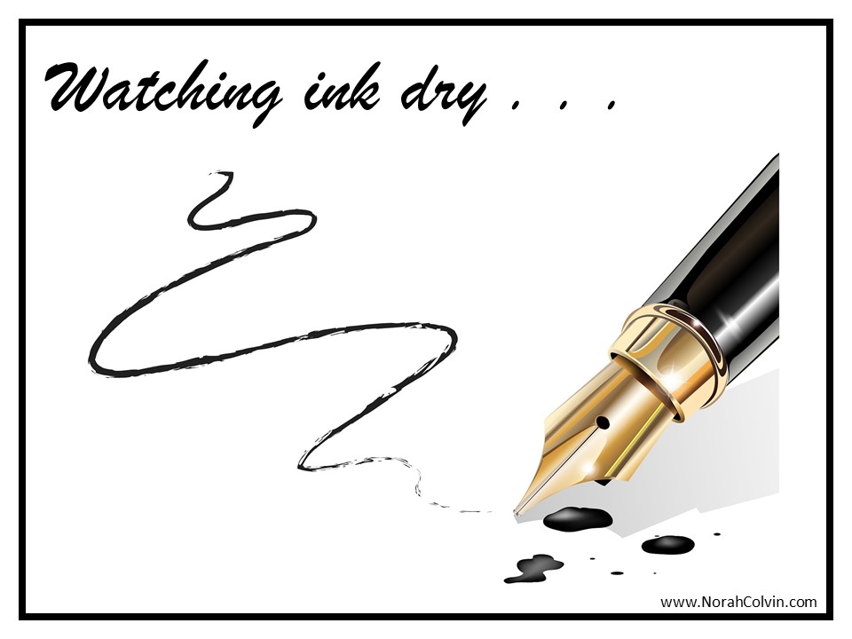 Watching ink dry – Norah Colvin