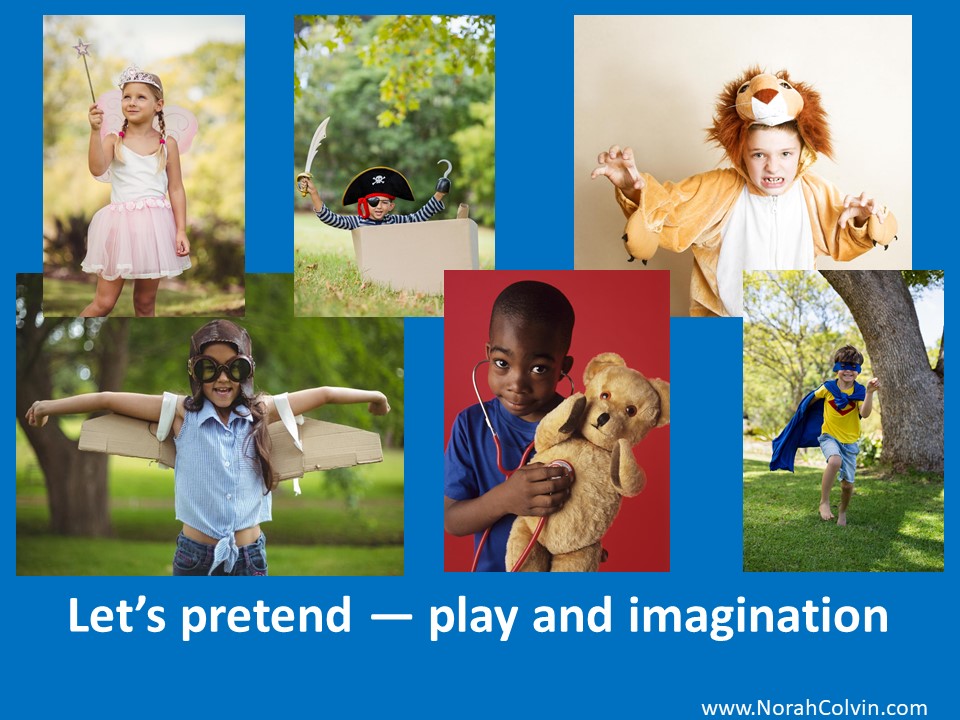 Let’s pretend — play and imagination – Norah Colvin