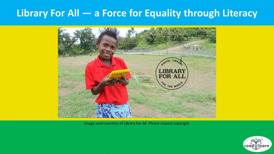 Library For All — a Force for Equality through Literacy – readilearn ...