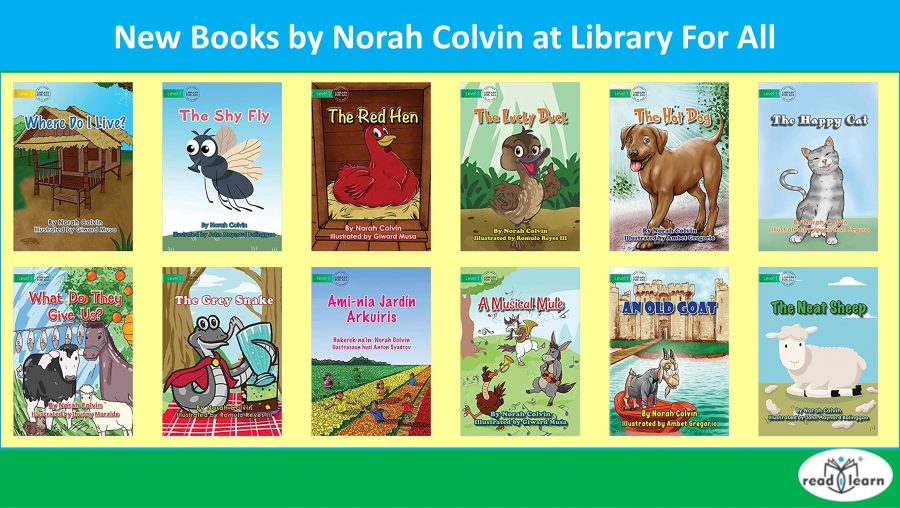 New Books by Norah Colvin at Library For All – #readilearn – Norah Colvin